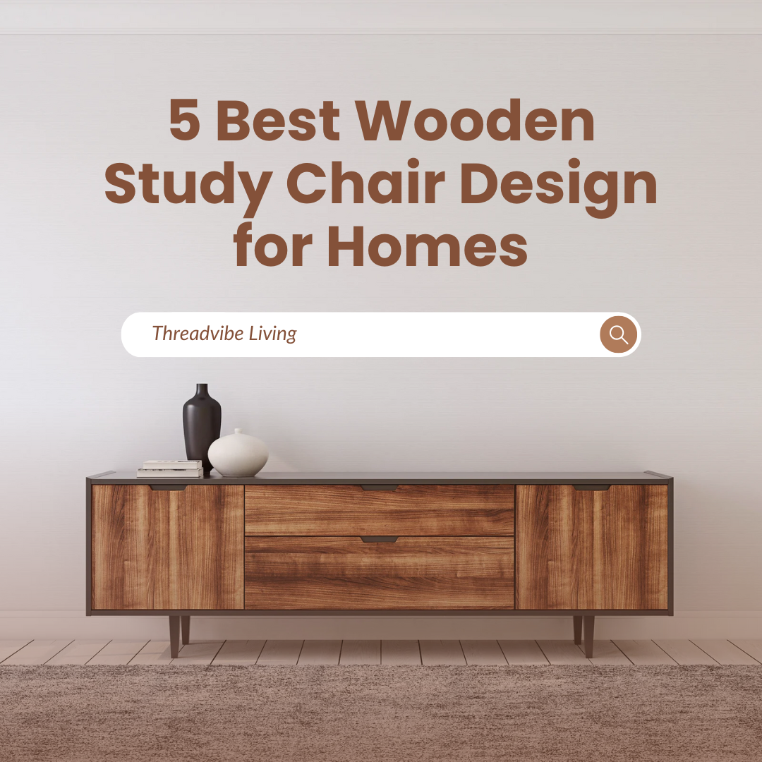 Wooden Study Chair Design | ThreadVibe Living