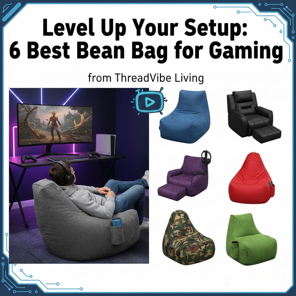 Gaming bean bag chair | ThreadVibe Living