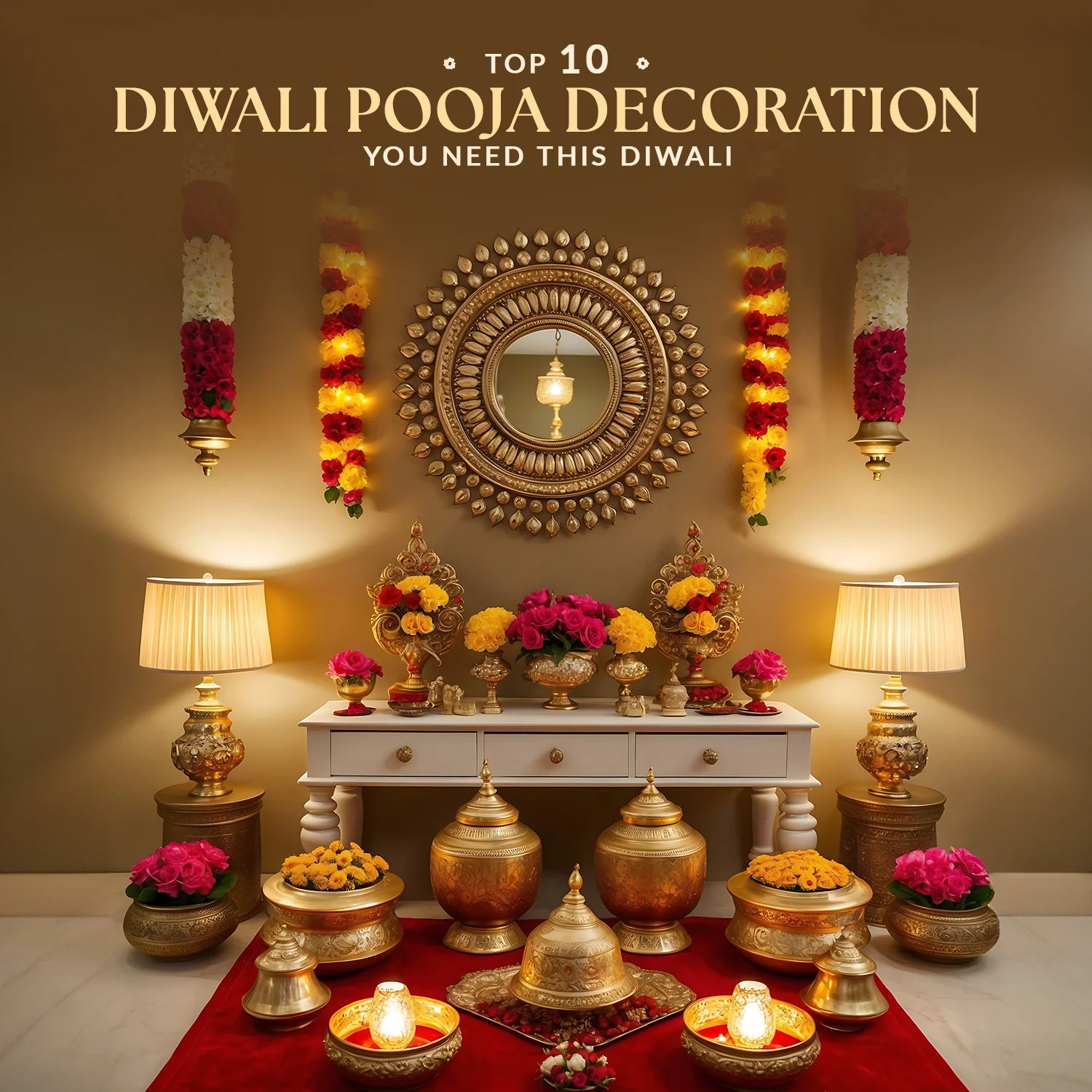 Diwali Pooja Decoration | ThreadVibe Living