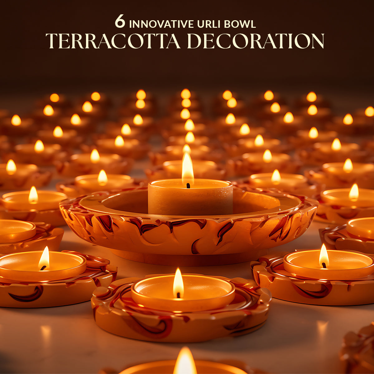 Beautiful Terracotta Urli Decoration | ThreadVibe Living